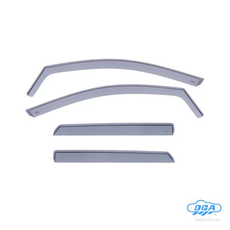 Dga Front And Rear Wind Deflectors For Peugeot 3008, 2016 Onwards ...