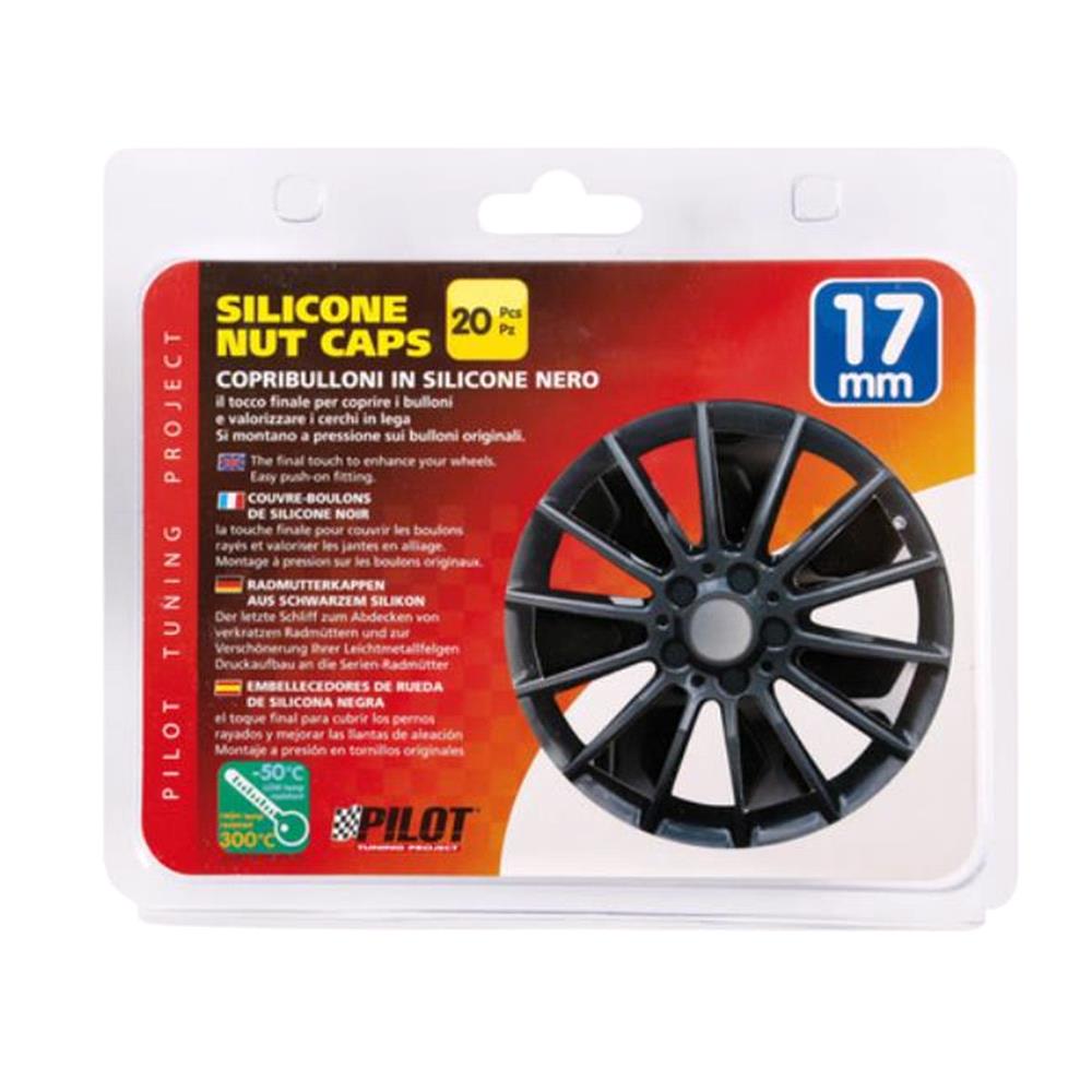 Silicone Nut Caps, 20 Pcs - 17 Mm | MicksGarage