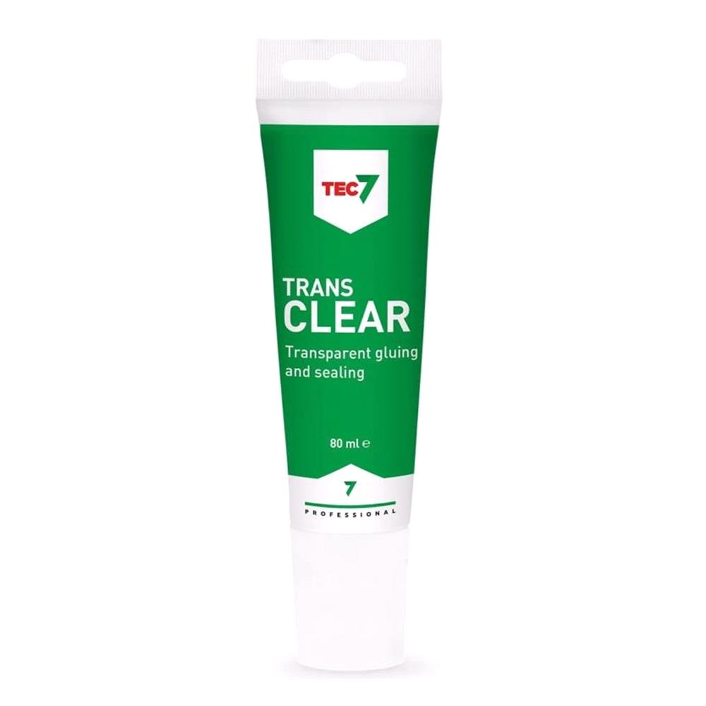 Tec7 Sealant & Adhesive Trans Clear 80ml Tube | MicksGarage