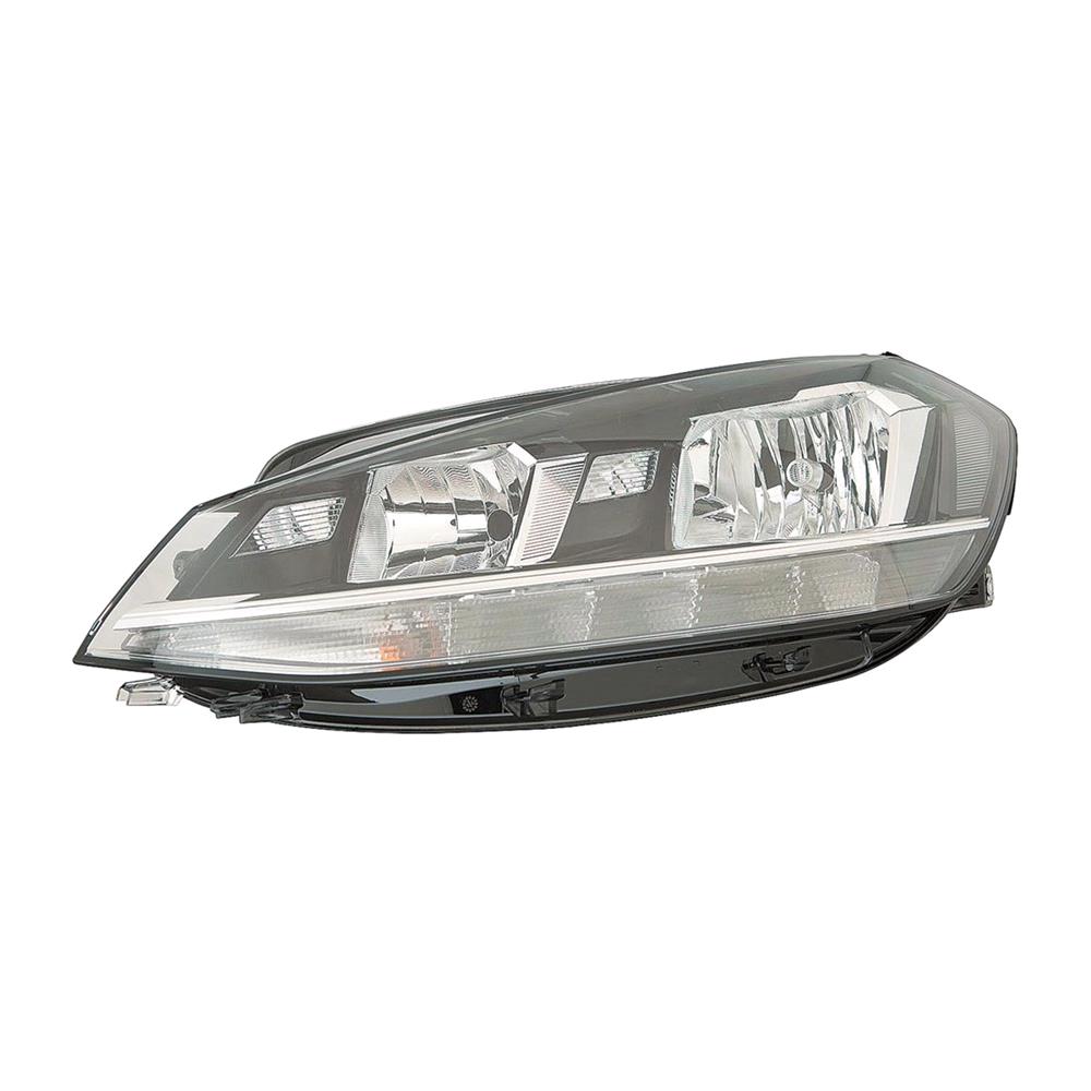 Left Headlamp (Halogen, Takes H7 / H9 Bulb, With Led Daytime Running ...