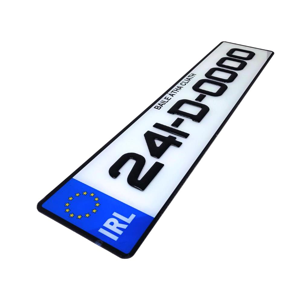 3d Gel Registration Plate - Standard Number Plate Backing | MicksGarage