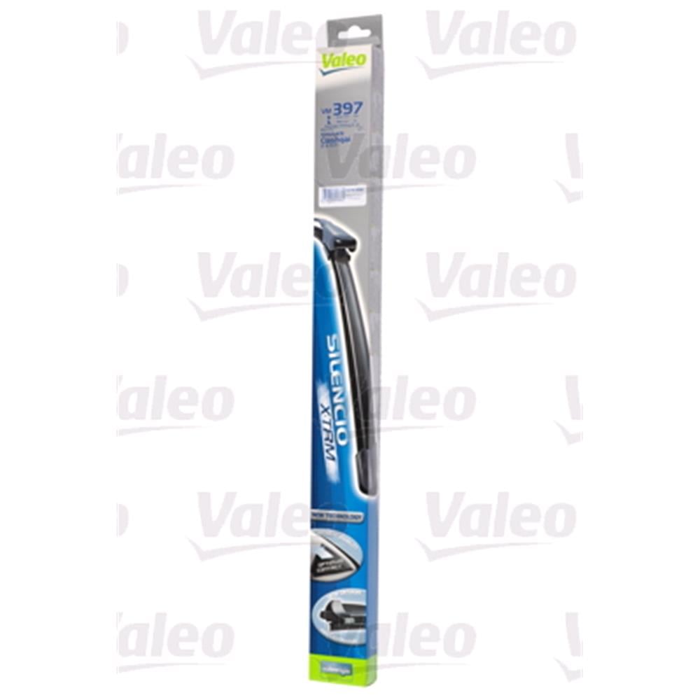 Valeo Vf448 Silencio Flat Wiper Blades Front Set (650 / 500mm - Push Button Arm Connection) For ...