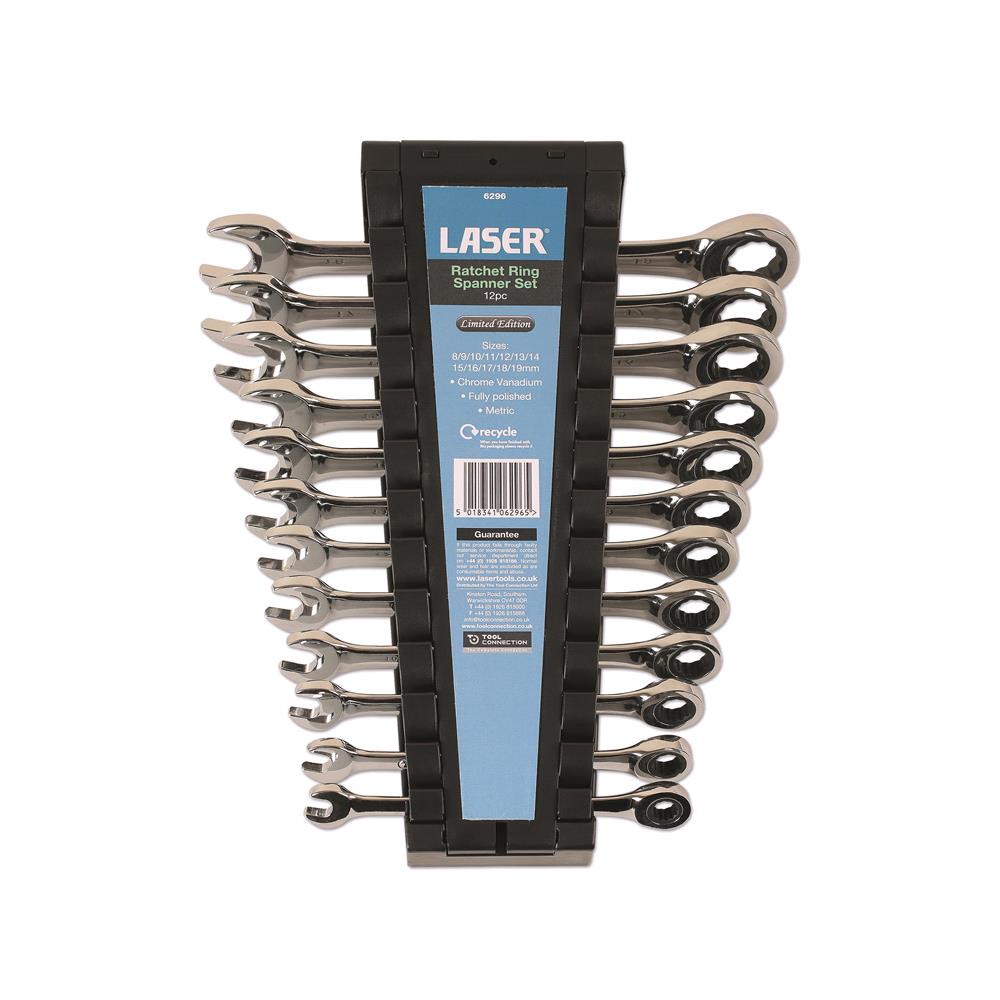 Ratchet Ring Spanner Set 12pc | MicksGarage
