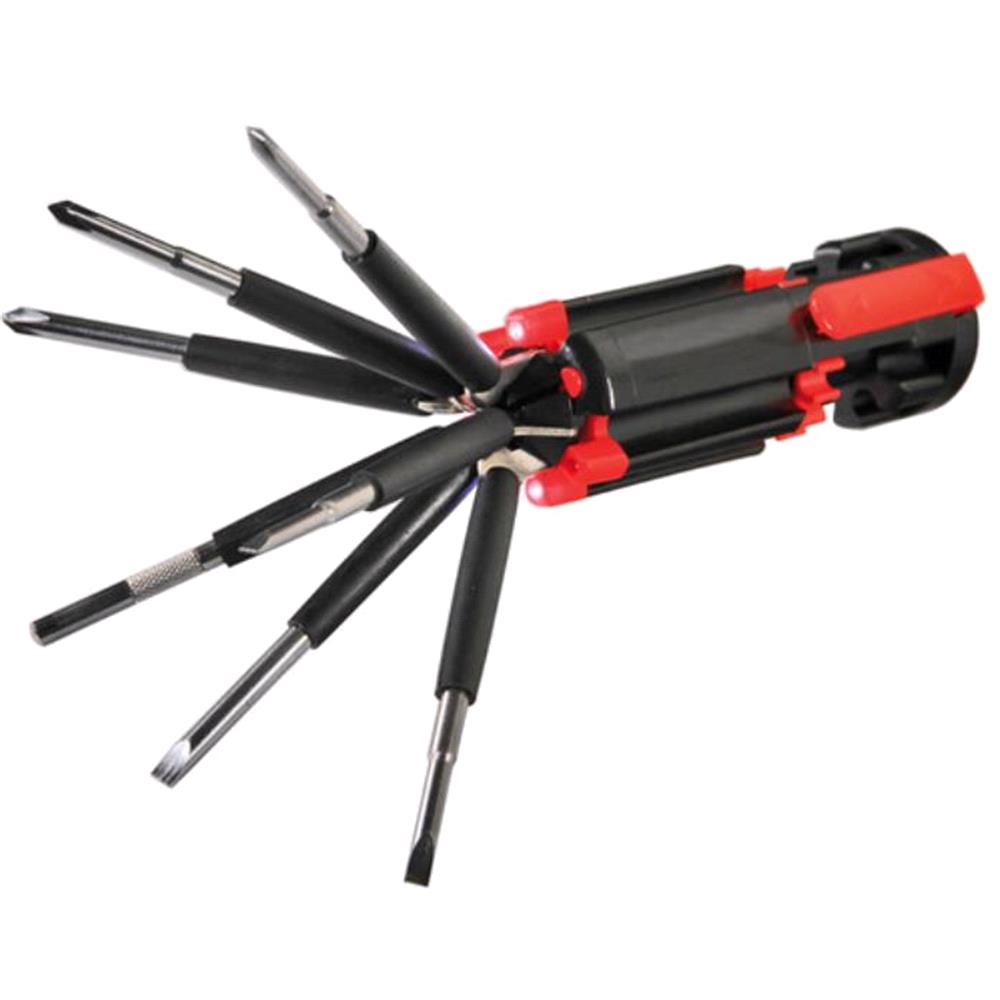 8 In 1 Multi Tool Screwdriver Set With Led Torch | MicksGarage