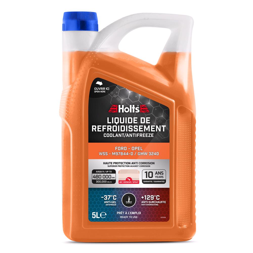 Holts Orange Coolant / Antifreeze For Ford Opel Vauxhall - 5l | MicksGarage