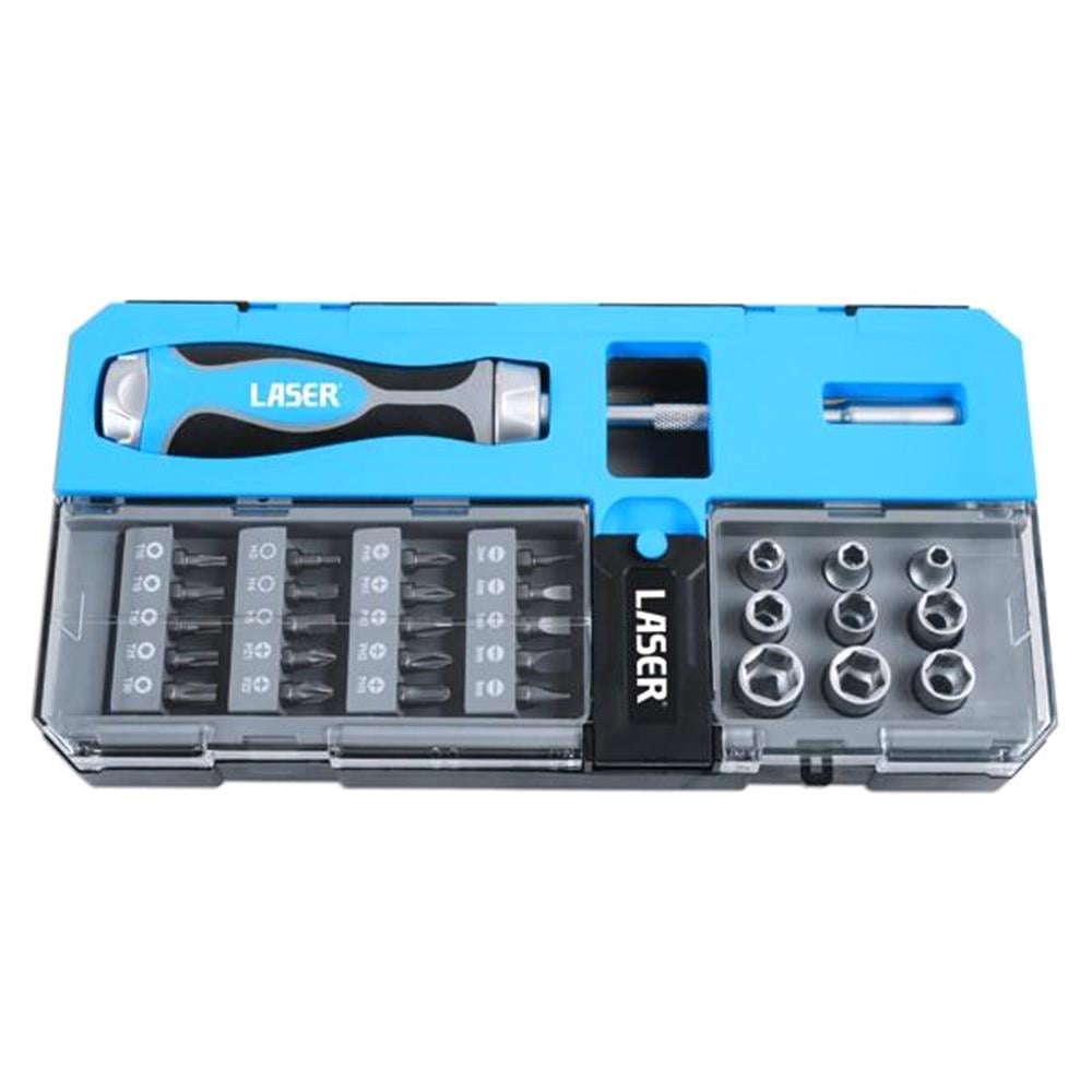 Ratchet Screwdriver & Bit Set 33pc | MicksGarage