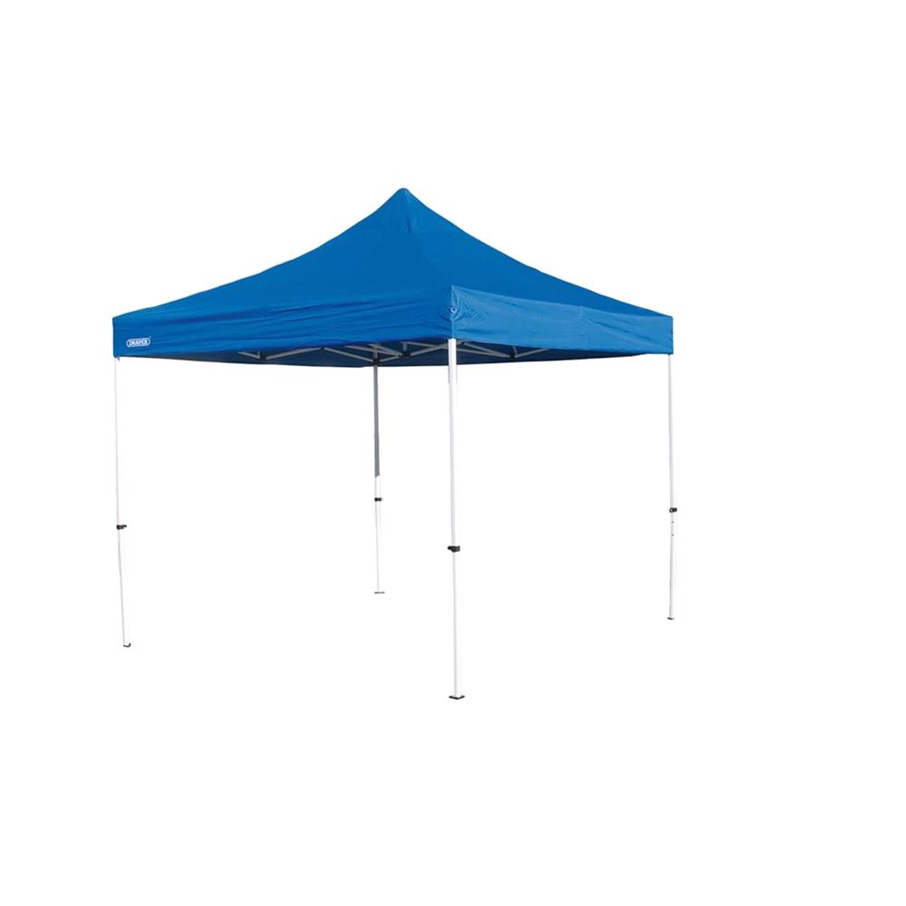 Draper Tools Blue Folding Gazebo (3m X 3m) - 76942 | MicksGarage