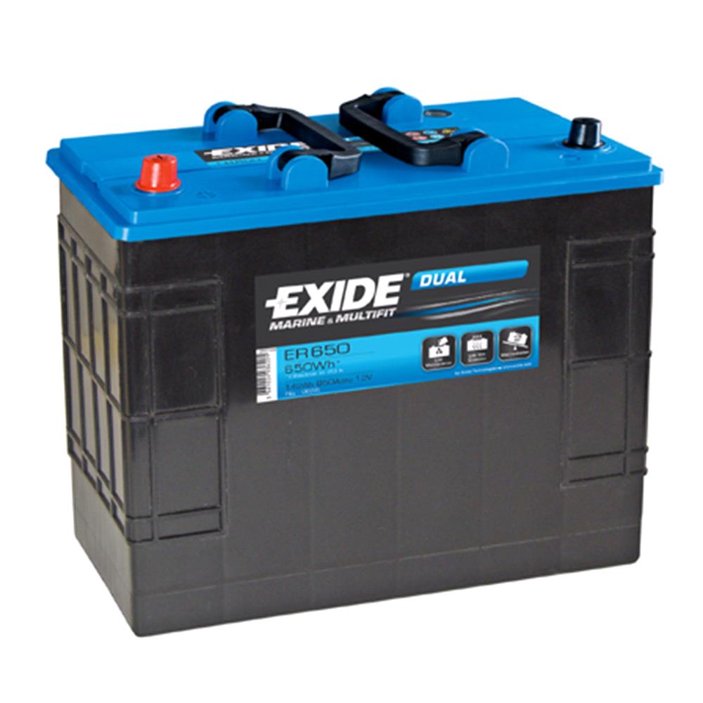 Exide Er650 Dual Marine & Leisure Battery | MicksGarage