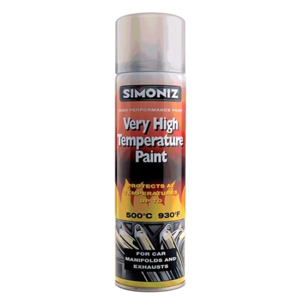 Simoniz Very High Temperature Paint - Silver - 500ml | MicksGarage