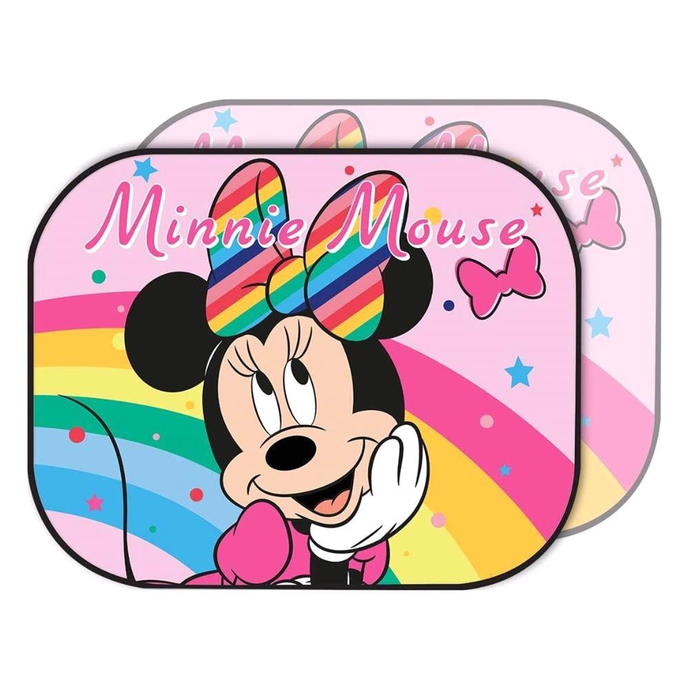 Disney Minnie Mouse Car Sun Shades 44x35cm With Suction Cup Pack Of 2 MicksGarage