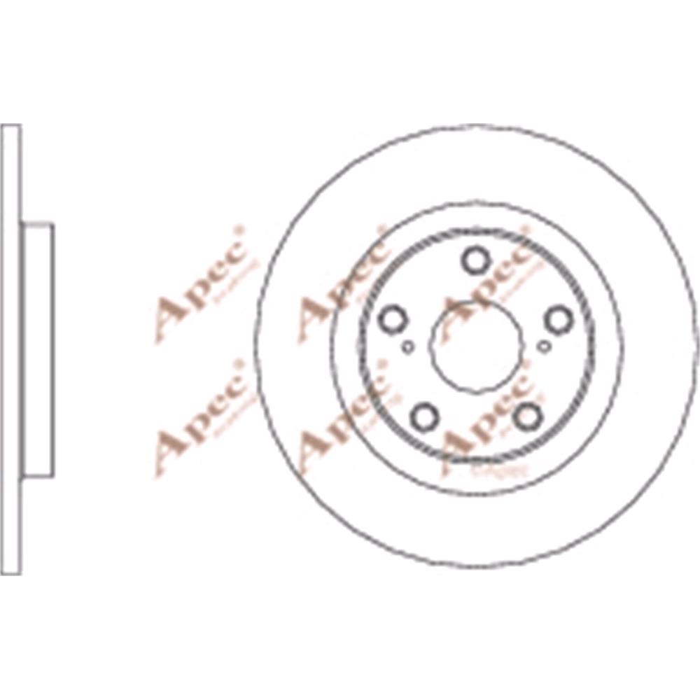 Brake Discs For Toyota Avensis Saloon Apec From 2009 To Present ...