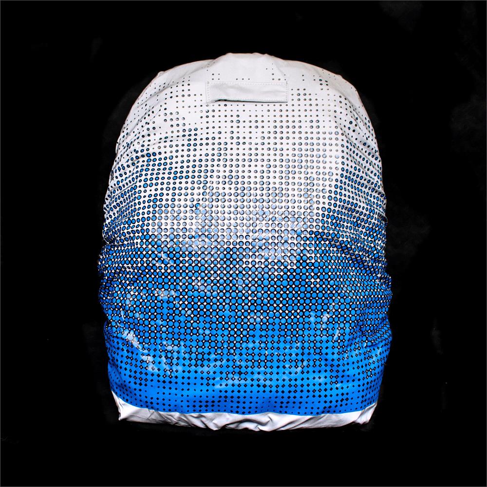 Hi Vis Reflective Bag Cover In Neon Silver - blue | MicksGarage