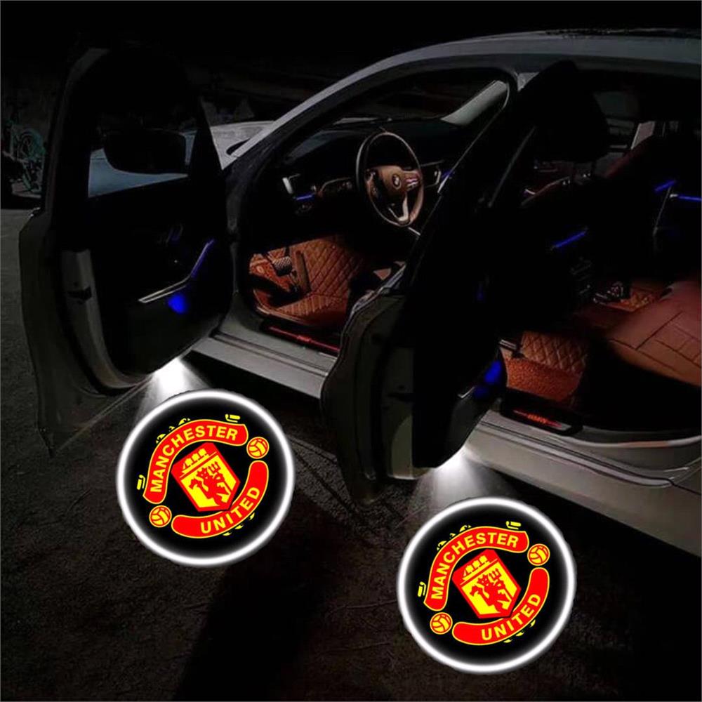 Man Utd Car Door Led Puddle Lights Set (X2) - Wireless | MicksGarage