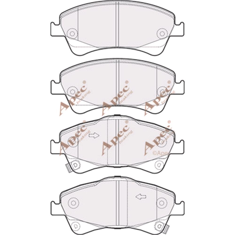 Apec Front Brake Pads (Full Set For Front Axle) | MicksGarage