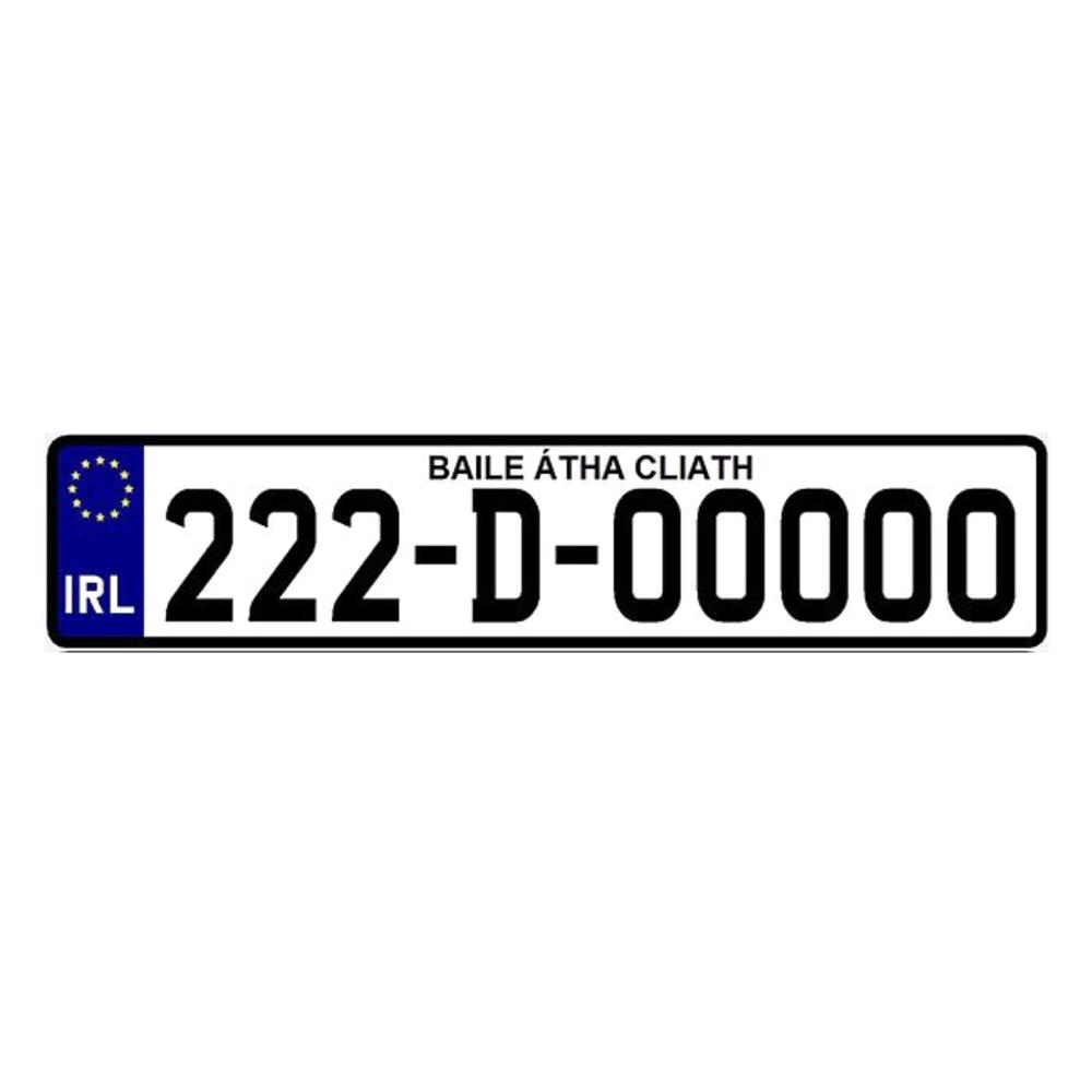 Irish Legal Car Registration Plate | MicksGarage