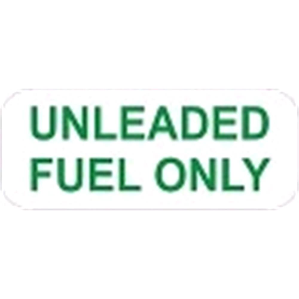 Castle Promotions Outdoor Grade Vinyl Sticker - Green - Unleaded Fuel ...