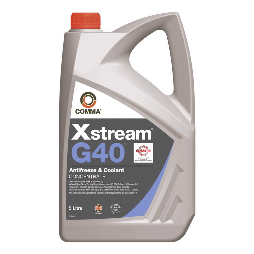 Comma Xstream G40 Antifreeze & Coolant - Concentrated - 5 Litre ...